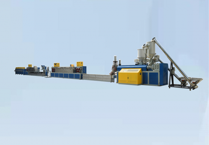 Two Colors Wicker Rattan Making Machine 55mm Single Screw